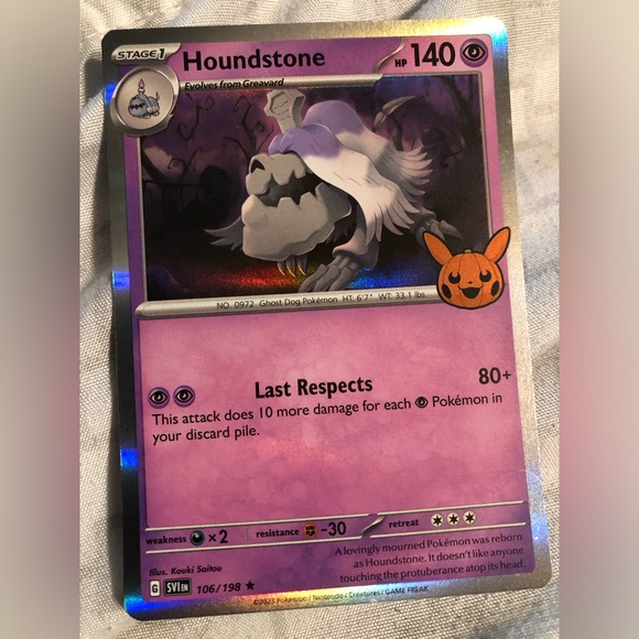 Pokemon | Games | Houndstone Pokmon Card | Poshmark